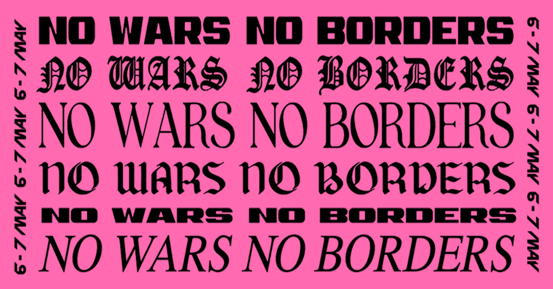 No wars no borders – minifestival och stödfest!