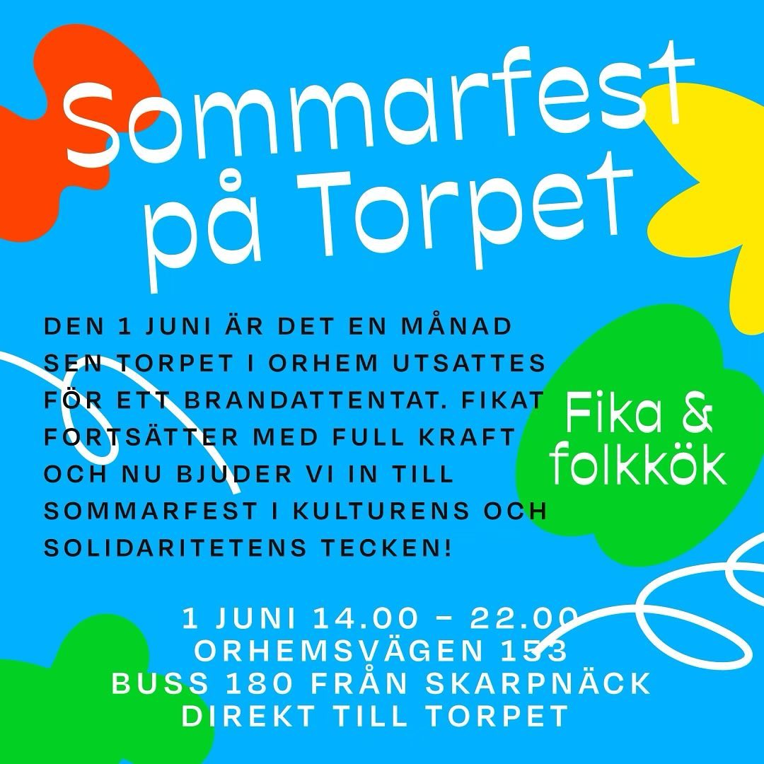 Sommarfest på och i solidaritet med Torpet - Fempers